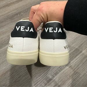 Veja | Shoes | Veja Recife Logo Extra White Black 3 Strap Leather ...